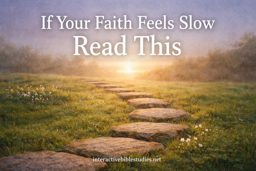 If Your Faith Feels Slow, Read This | How to Grow Spiritually
